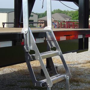 Drop Deck Trucker | Semi Flatbed Ladder | Portable