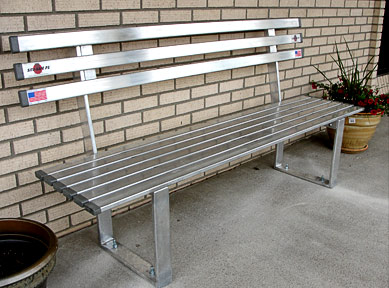 White Aluminum Garden Bench