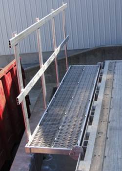Flatbed Work Platform 4' | Safety Guardrail | Portable Fall Protection