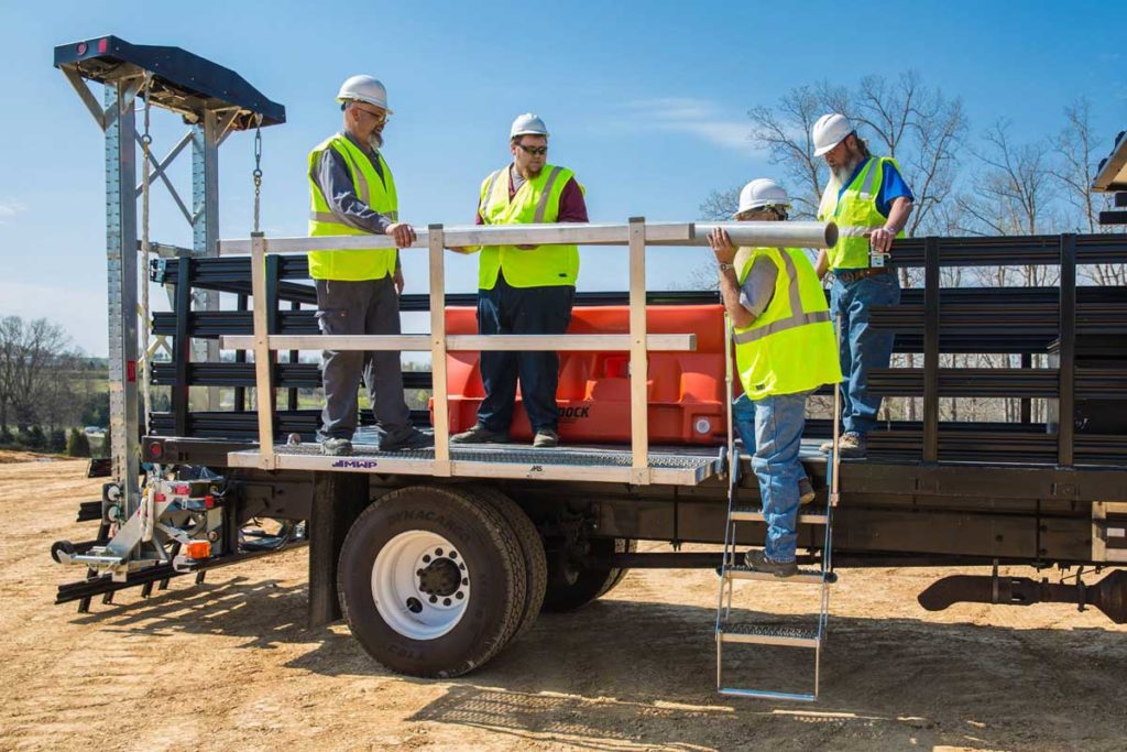 8' Work Platform with Left End Handrail | Innovative Access Solutions
